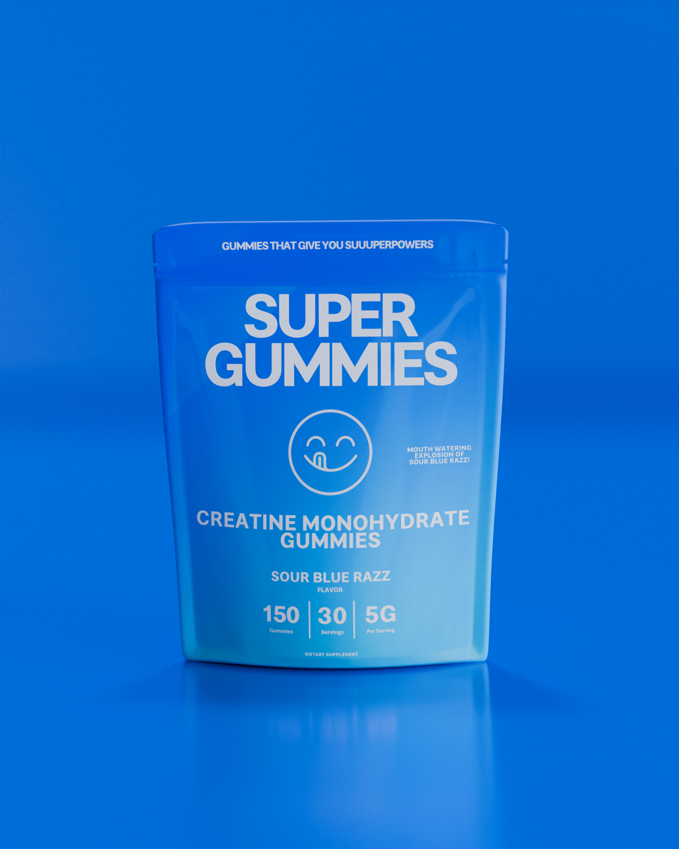 Creatine Monohydrate Gummies - Sour Blue Razz – SUPER GUMMIES