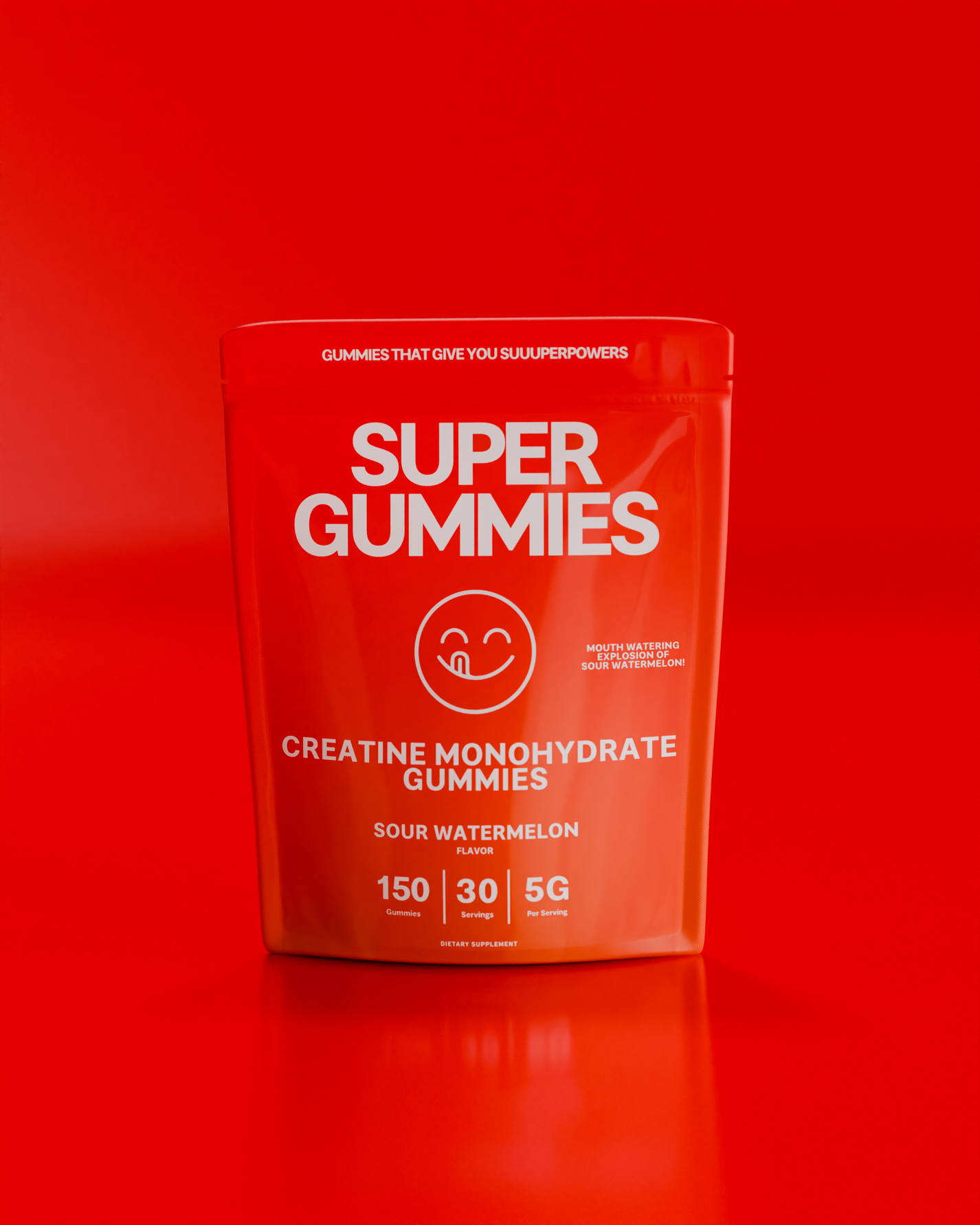 Creatine Monohydrate Gummies - Sour Watermelon – SUPER GUMMIES
